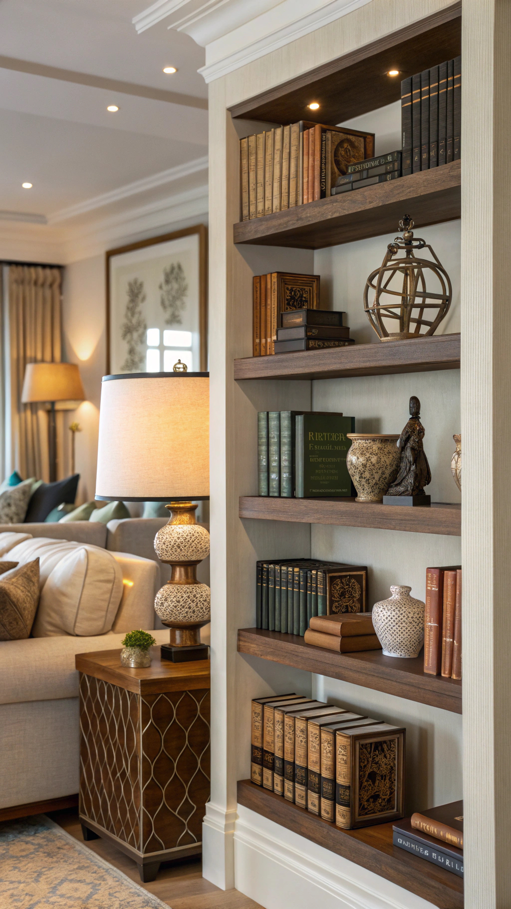 10 Ways To Style Living Room Shelves without Overthinking it