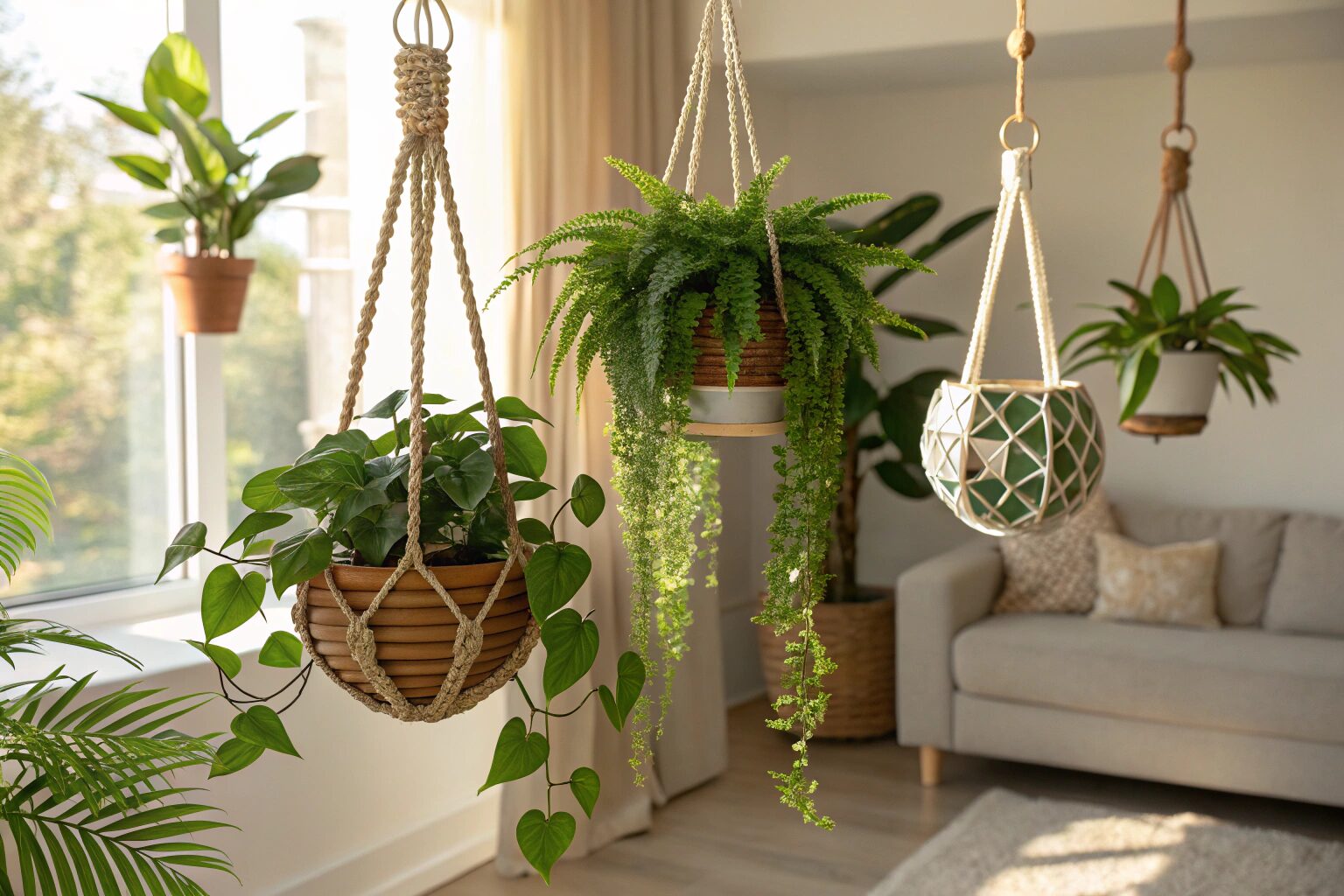 15 Beautiful Hanging Plant Ideas for Your Indoor Space