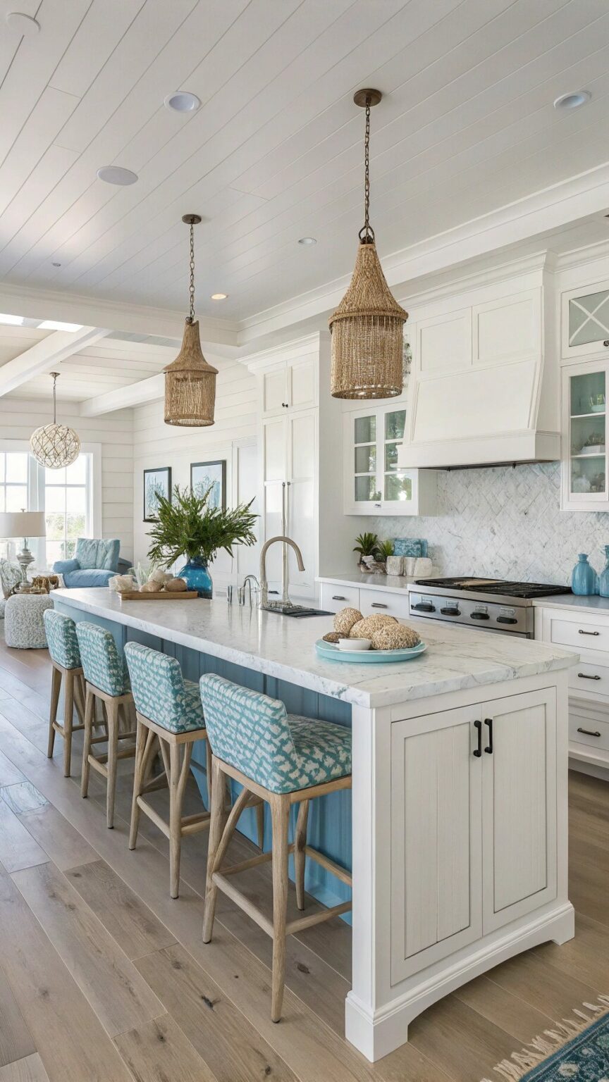 15 Impressive Coastal Kitchen Ideas for a Serene Beach Vibe
