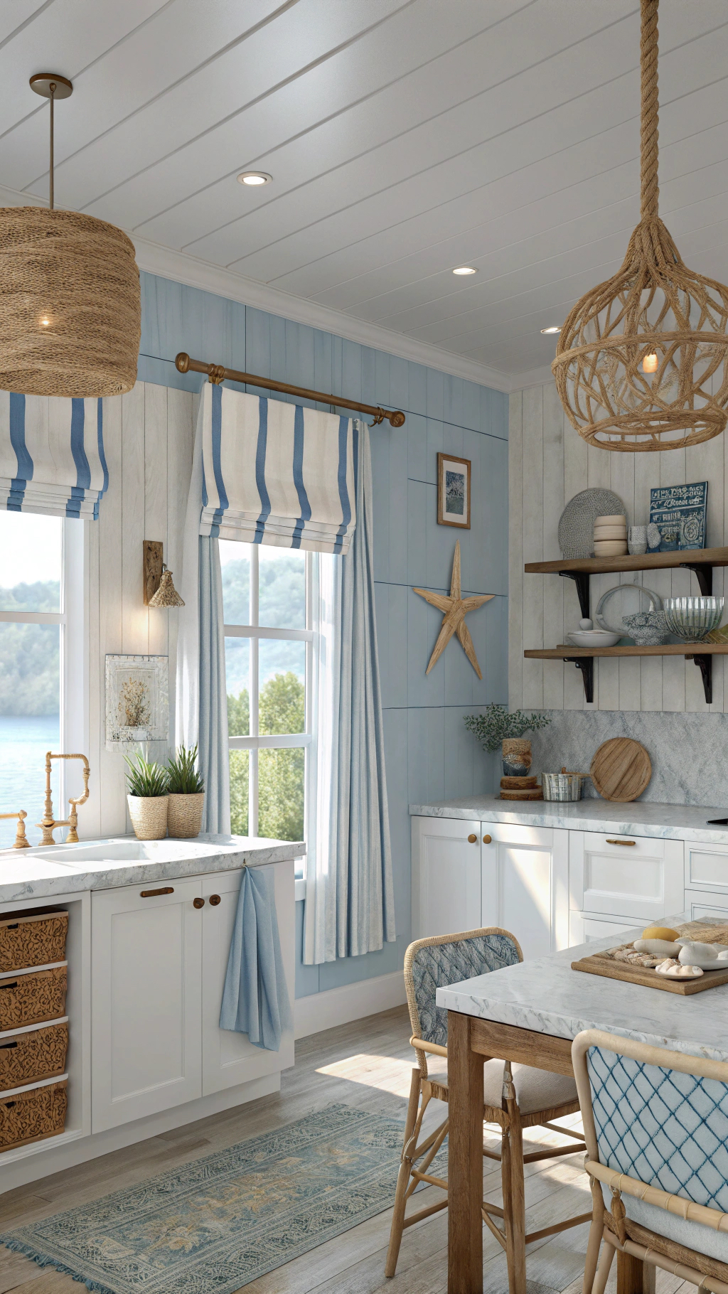 15 Impressive Coastal Kitchen Ideas for a Serene Beach Vibe