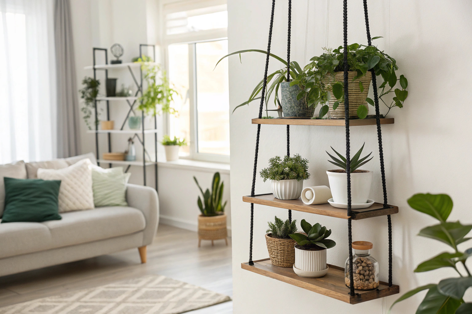 17 Fresh Plant Shelf Ideas to add Life to your Living Room